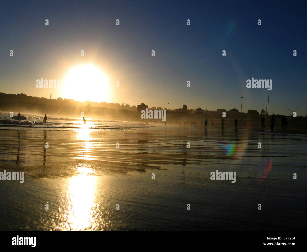 Sunset on Bondi Beach in Sydney Australia Stock Photo - Alamy