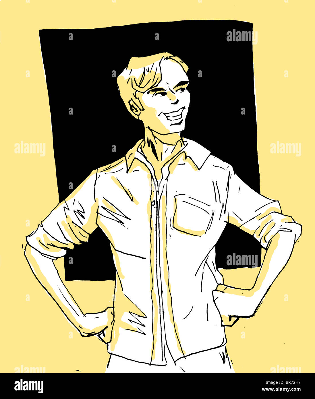 Cartoon proud man hi-res stock photography and images - Alamy