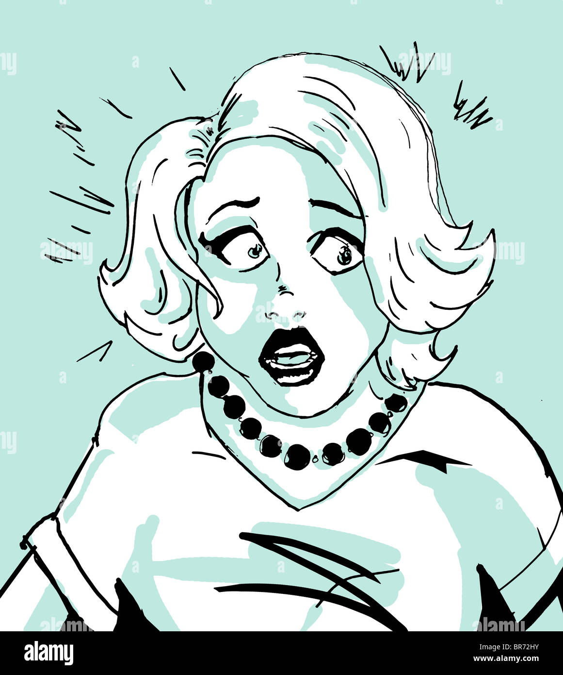 Cartoon Shocked Woman High Resolution Stock Photography and Images - Alamy