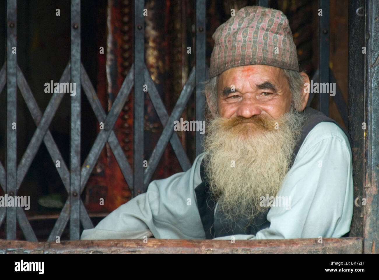 Newar man in Bhaktapur Nepal Stock Photo - Alamy