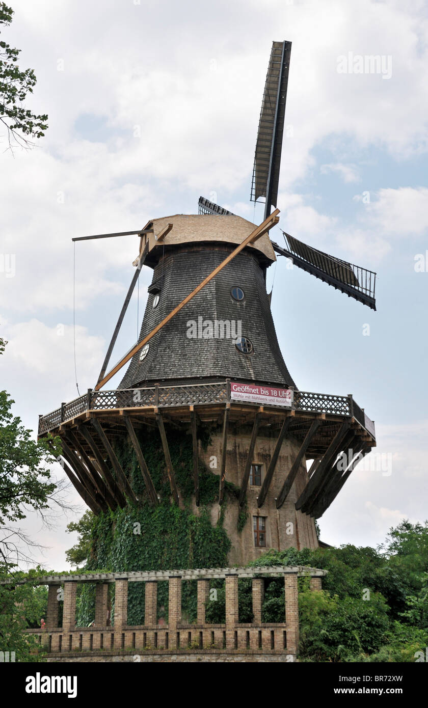 The Historic Windmill situated in Sanssouci Palace Potsdam Germany July ...