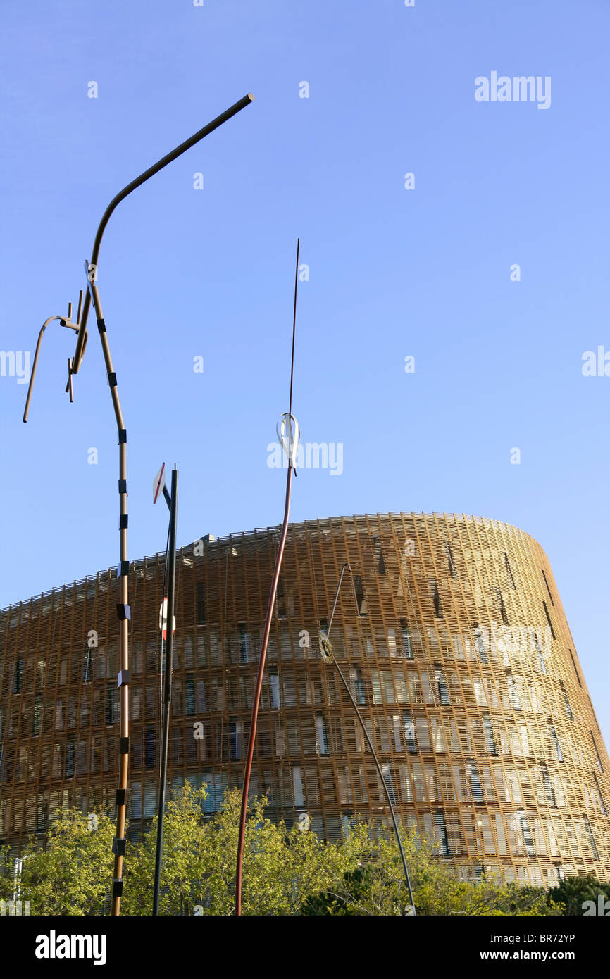 Barcelona Parc Recerca Biomedica Auke de Vries sculpture Stock Photo ...