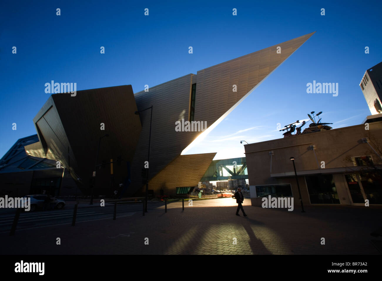 Views of the Hamilton Building of the Denver Art Complex Colorado Stock ...