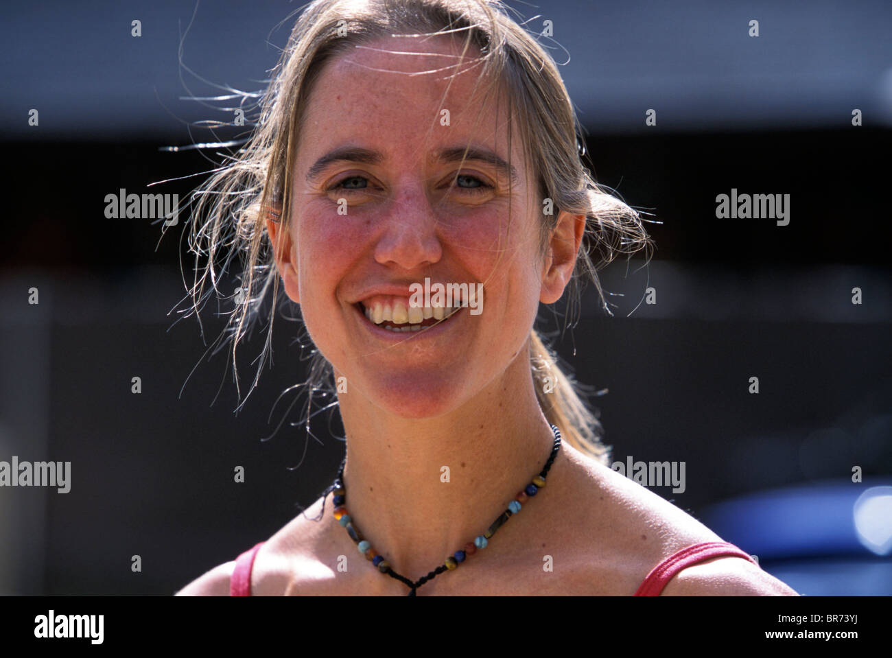 A portrait of a female rock climber Stock Photo - Alamy