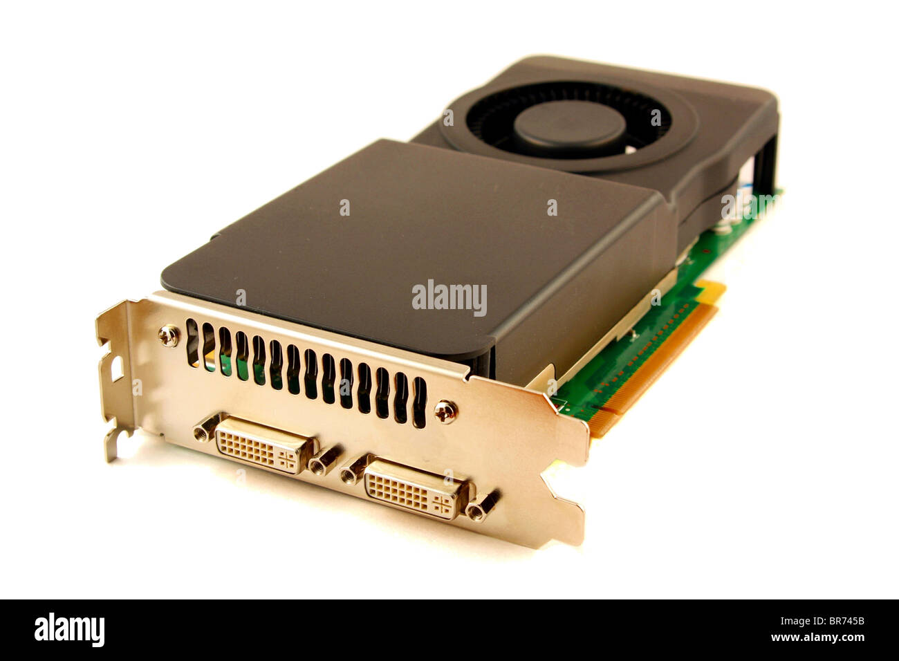 Powerful graphics card isolated on pure white Stock Photo - Alamy