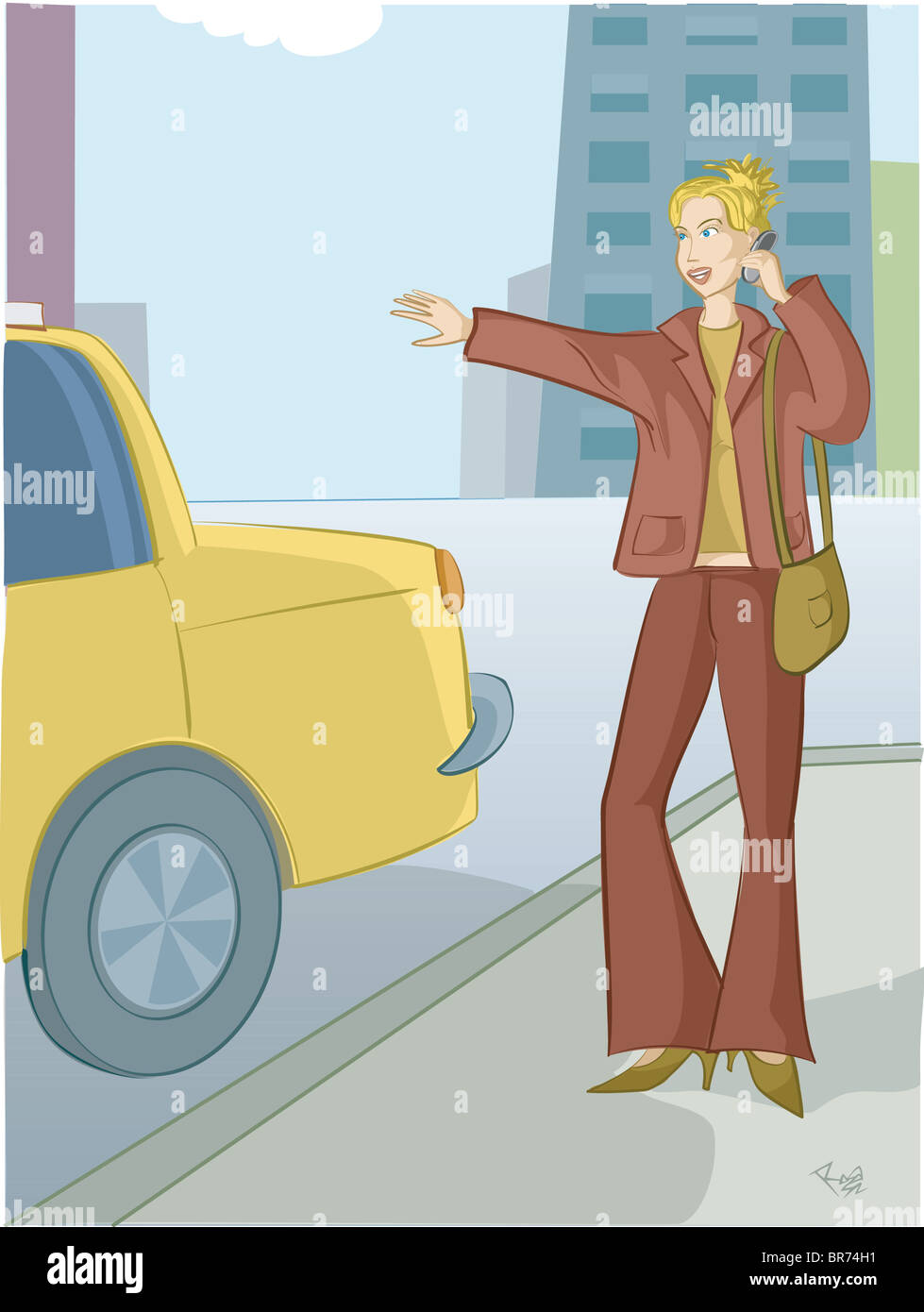 Cartoon cab hi-res stock photography and images - Alamy