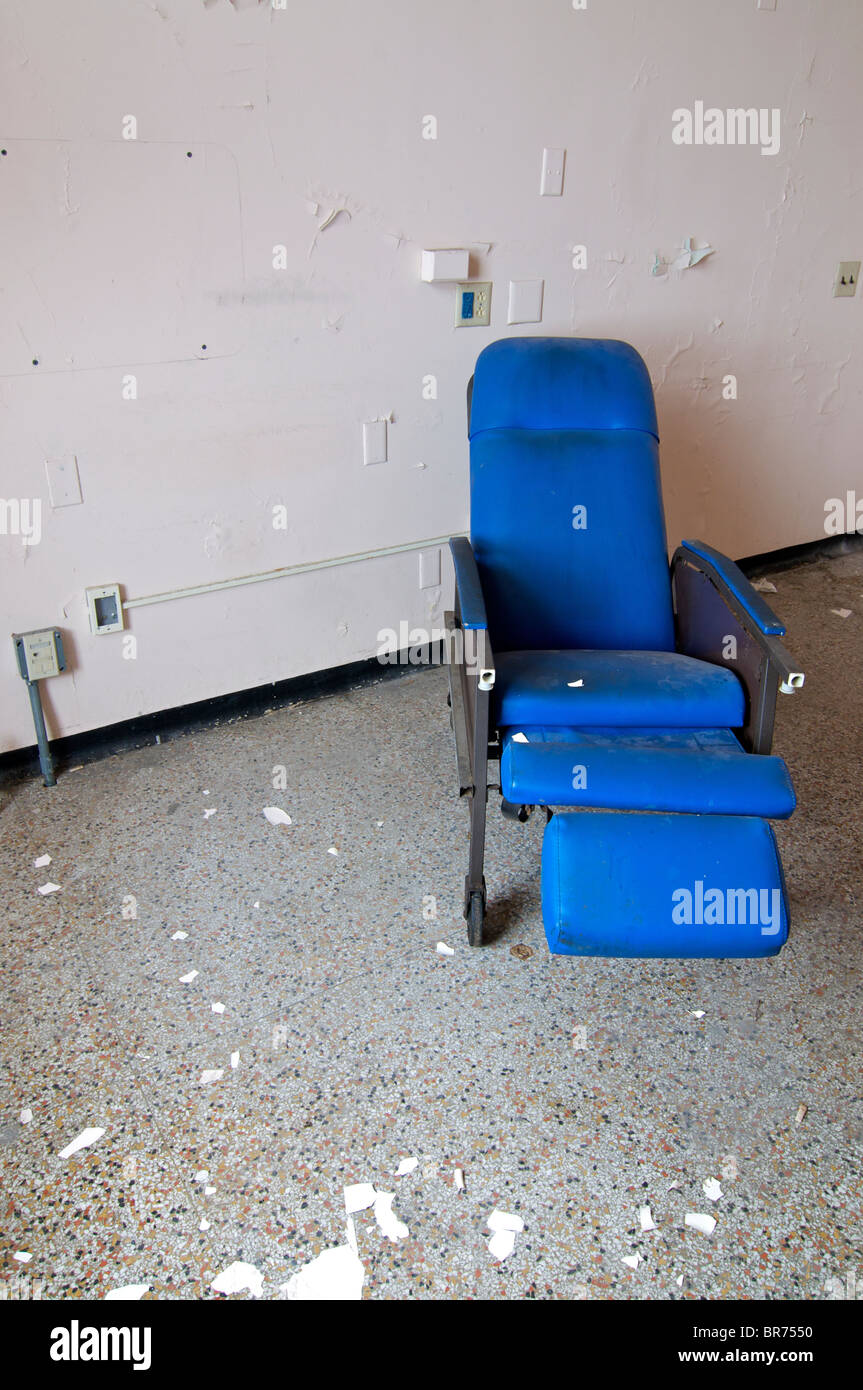 Blue Hospital Chair Stock Photo - Alamy