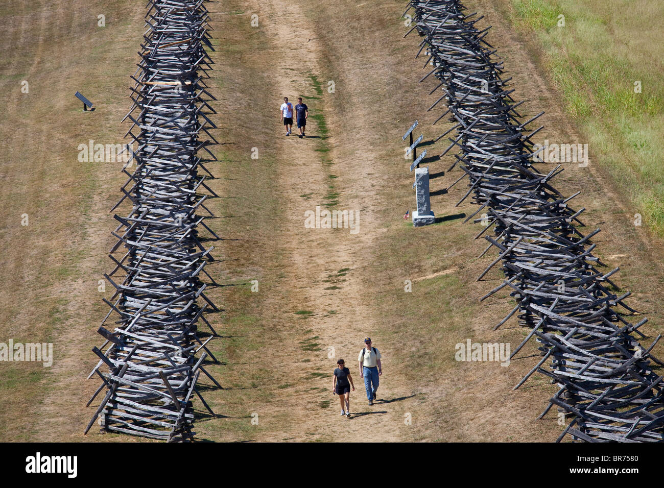 The Sunken Road (Bloody Lane), Antietam Civil War Battlefield, Virginia ...
