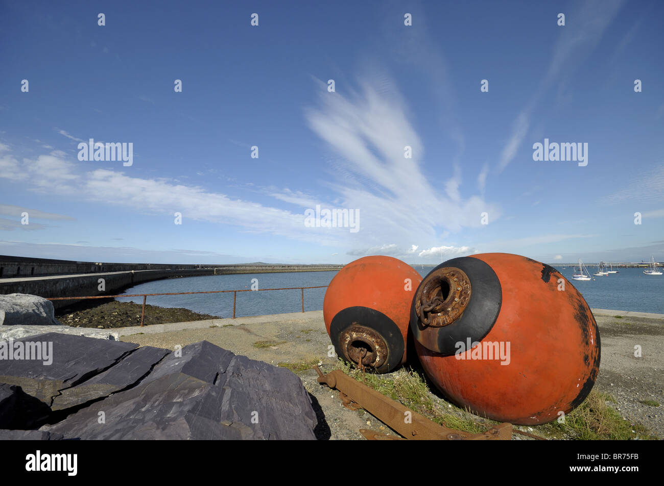 Holyhead boat marina Anglesey North Wales UK Stock Photo - Alamy