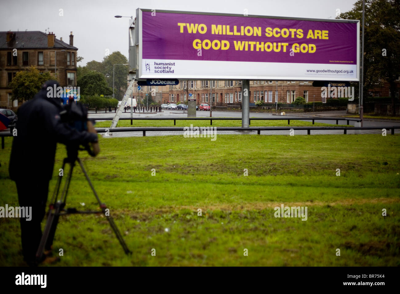 A billboard advertising the Humanist Society of Scotland's 'Good ...