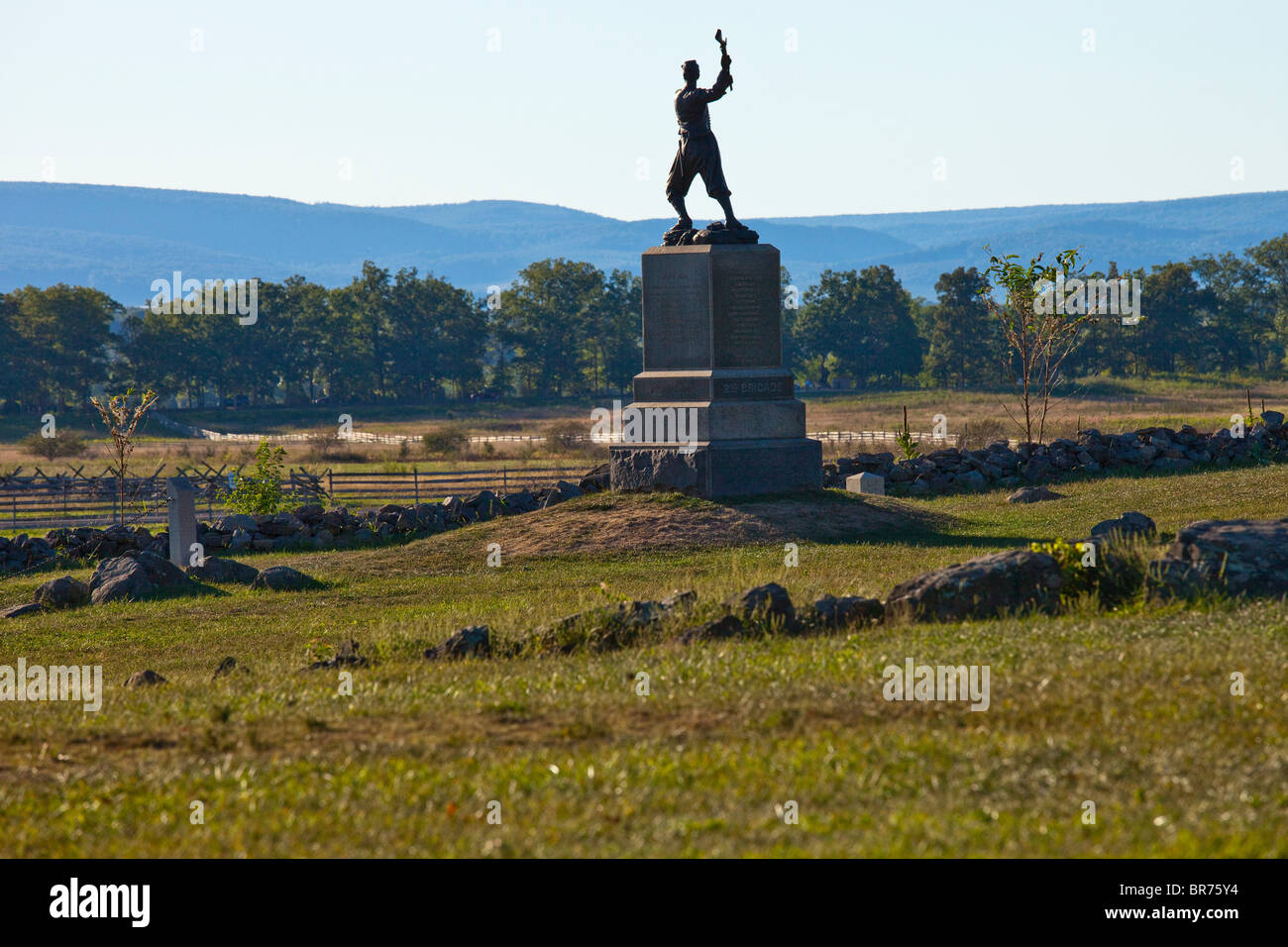 Civil War Battlefield, Gettysburg, PA Stock Photo - Alamy