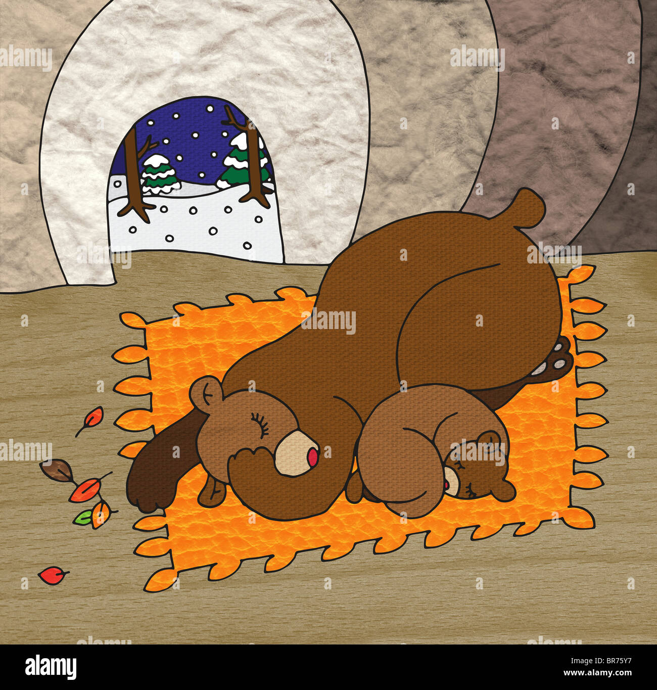 Bear cave painting hi-res stock photography and images - Alamy