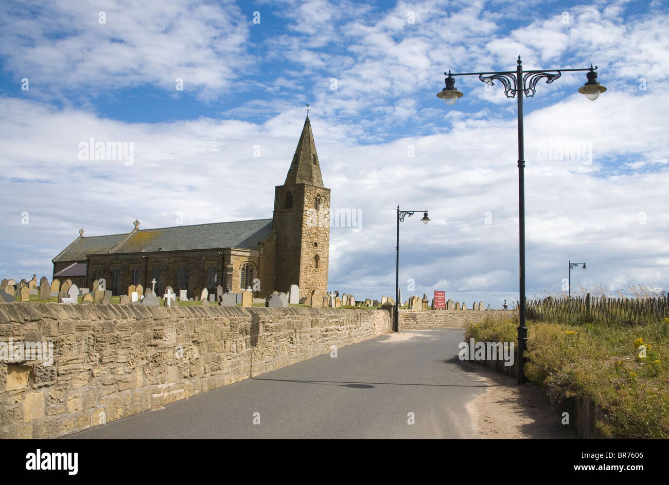 Newbiggin by the sea church hi-res stock photography and images - Alamy