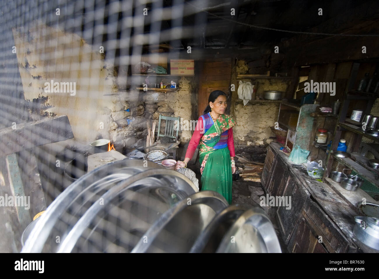 Restaurant owner in small village India Stock Photo - Alamy