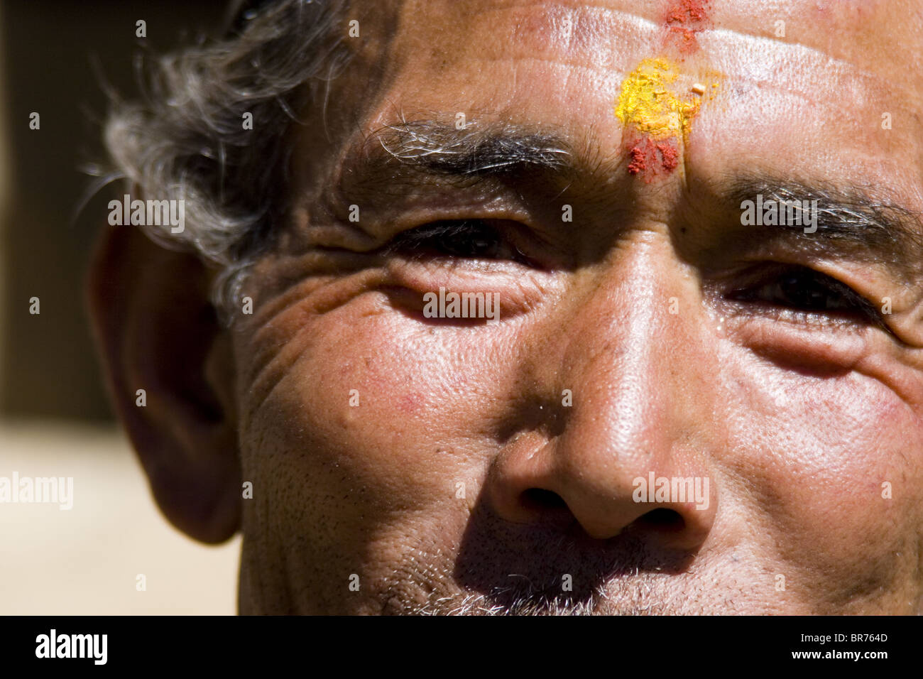 Local man in small village India Stock Photo - Alamy