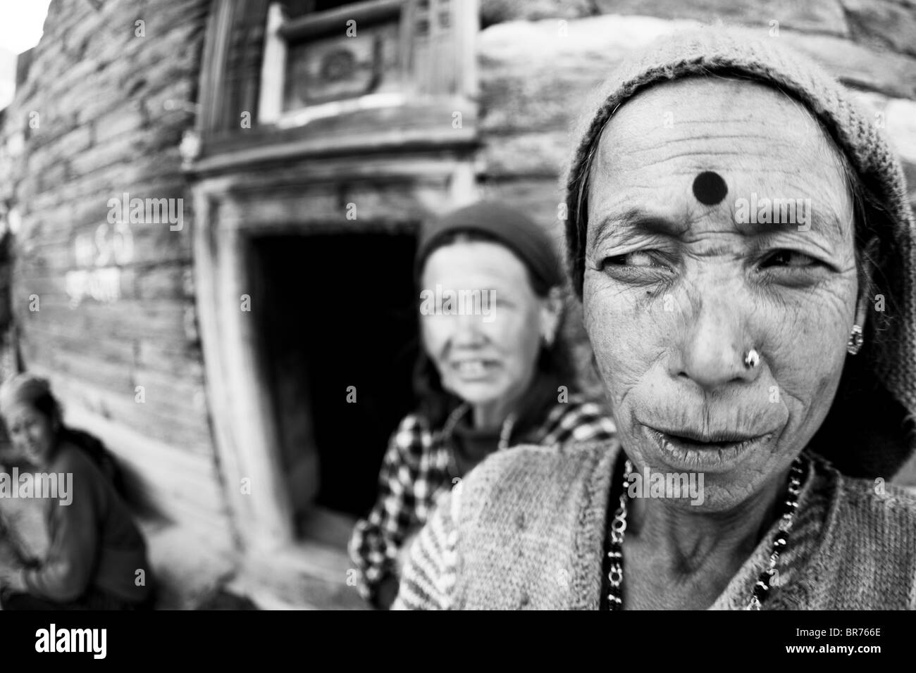 Local women in small village India Stock Photo - Alamy