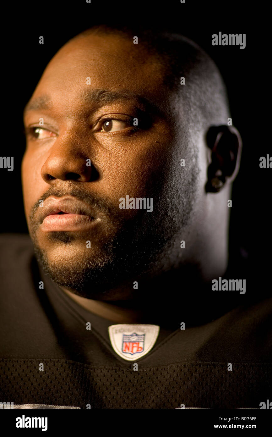 A portrait of Warren Sapp of the Oakland Raiders photographed at Sony ...