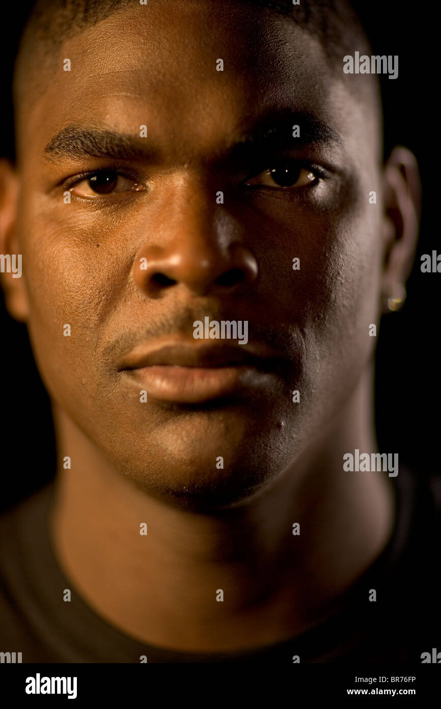 A portrait of Keyshawn Johnson of the Carolina Panthers photographed at ...