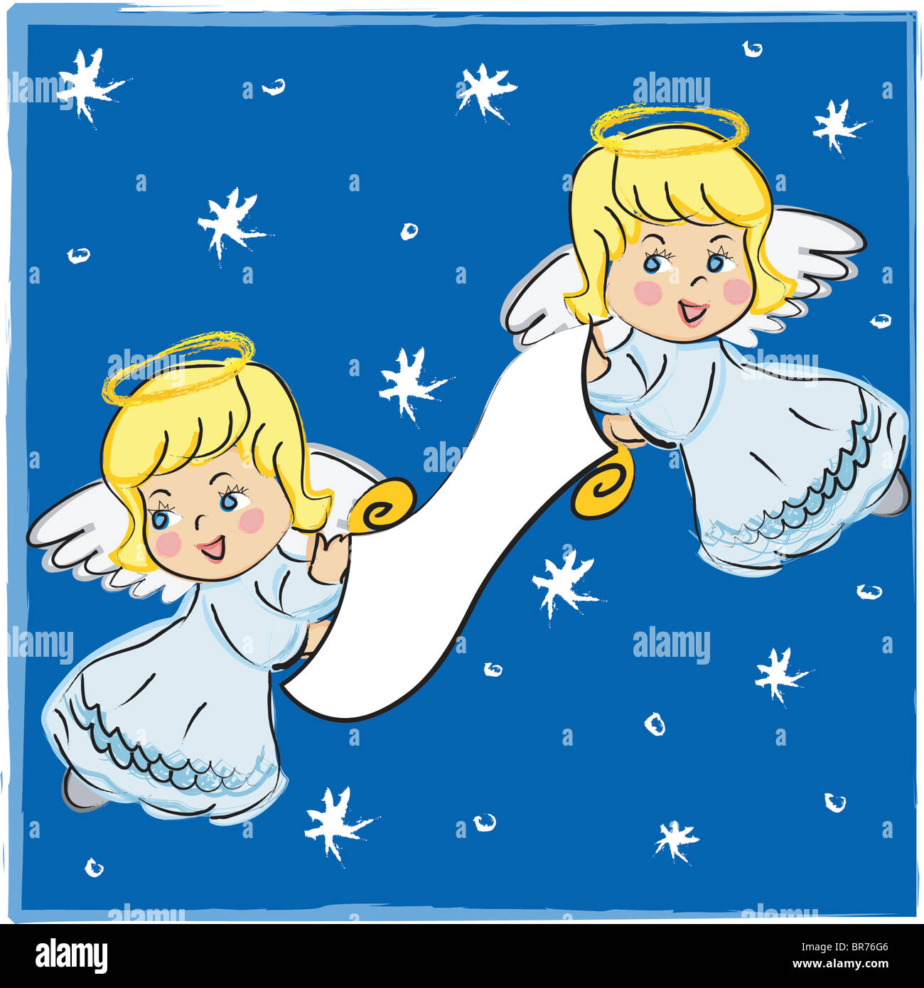 Angel With Scroll High Resolution Stock Photography and Images - Alamy