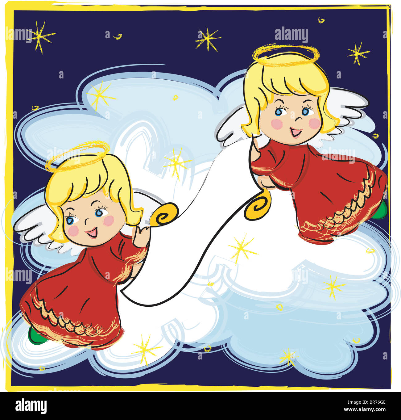 Angel With Scroll High Resolution Stock Photography and Images - Alamy