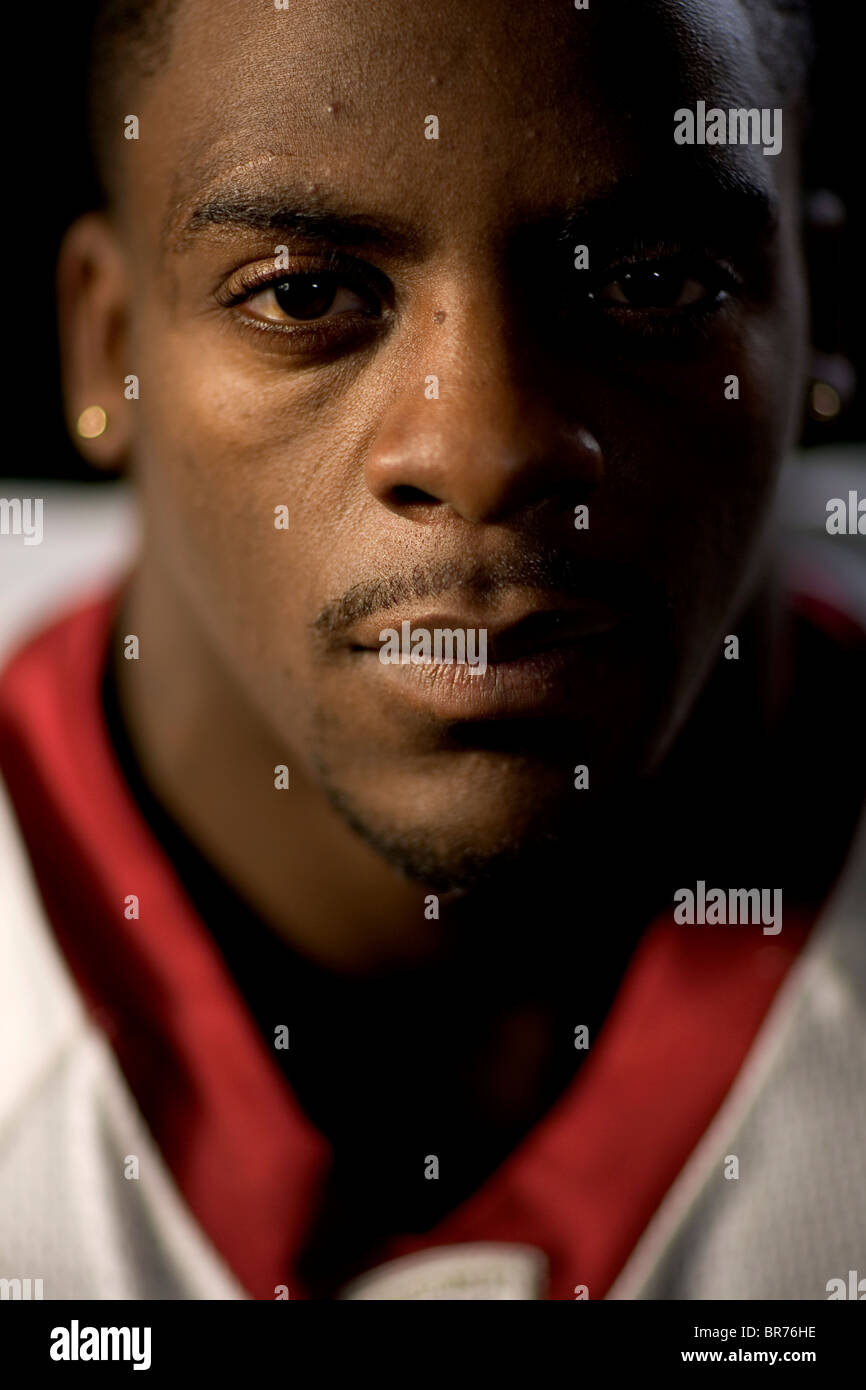 A portrait of Clinton Portis of the Washington Redskins photographed at ...