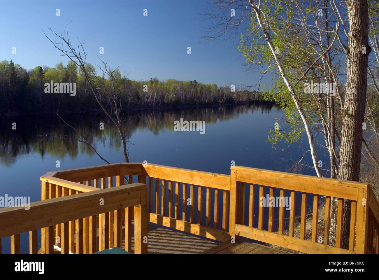 Scenic Lookout Over The Gatineau River At Maniwaki, Quebec, Canada ...