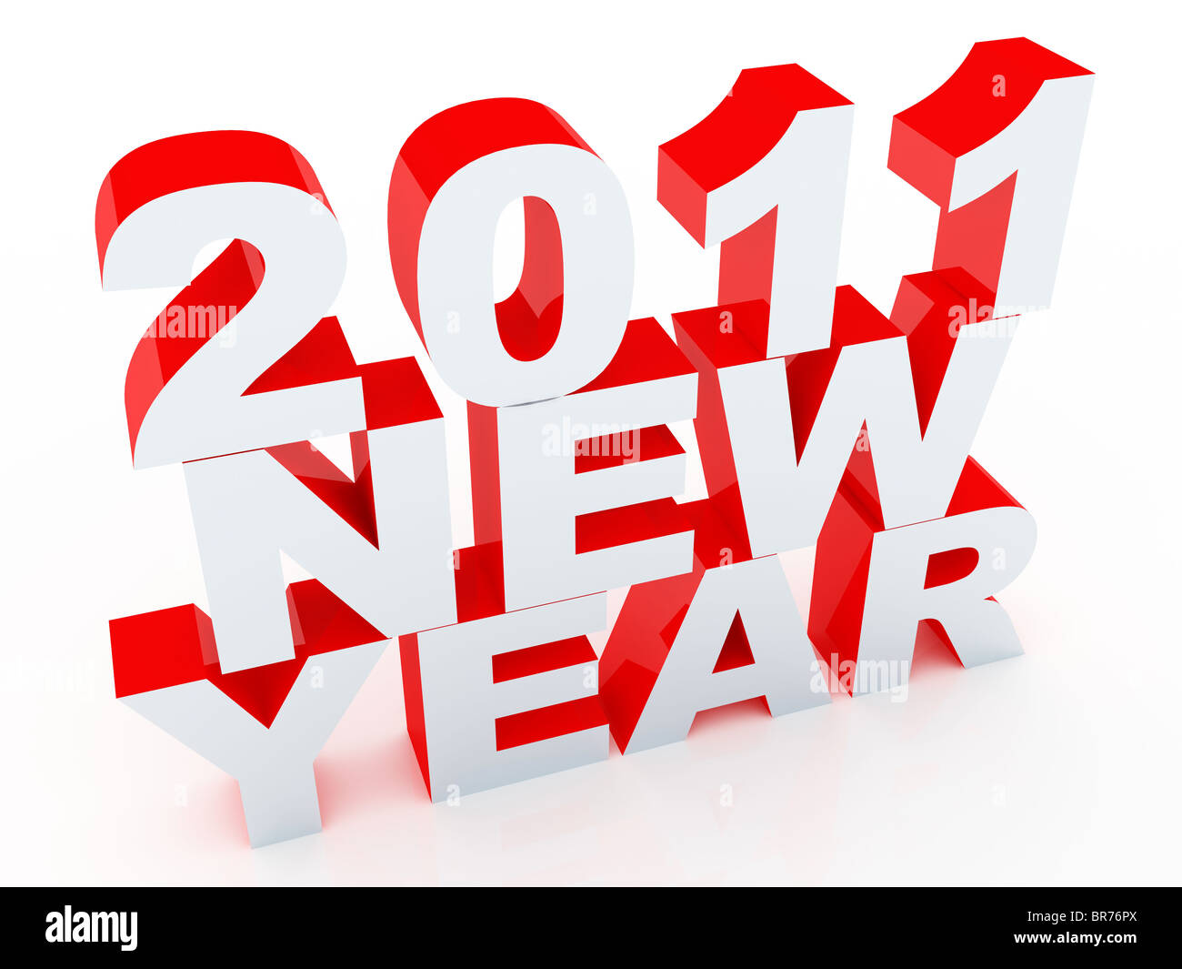 new red year 2011 3d background Stock Photo - Alamy
