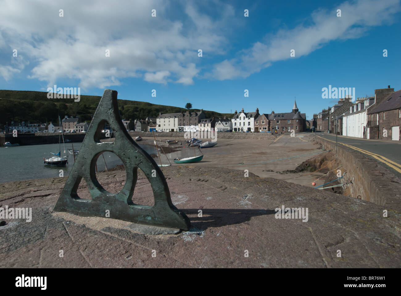 Sundial at Stonehaven Harbour Aberdeenshire Scotland UK Stock Photo - Alamy
