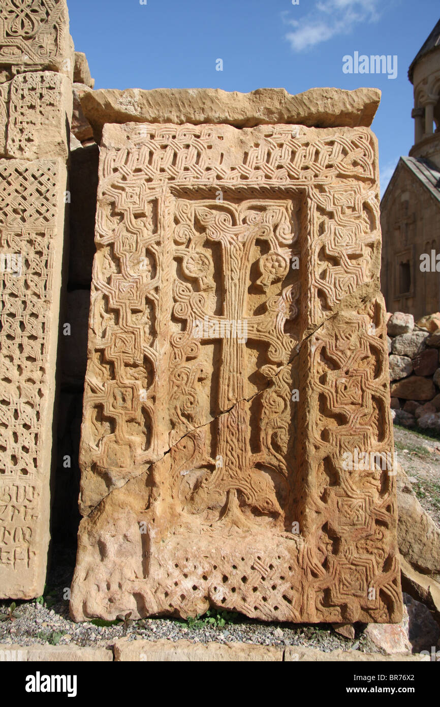armenian khachkar - christian monument Stock Photo - Alamy