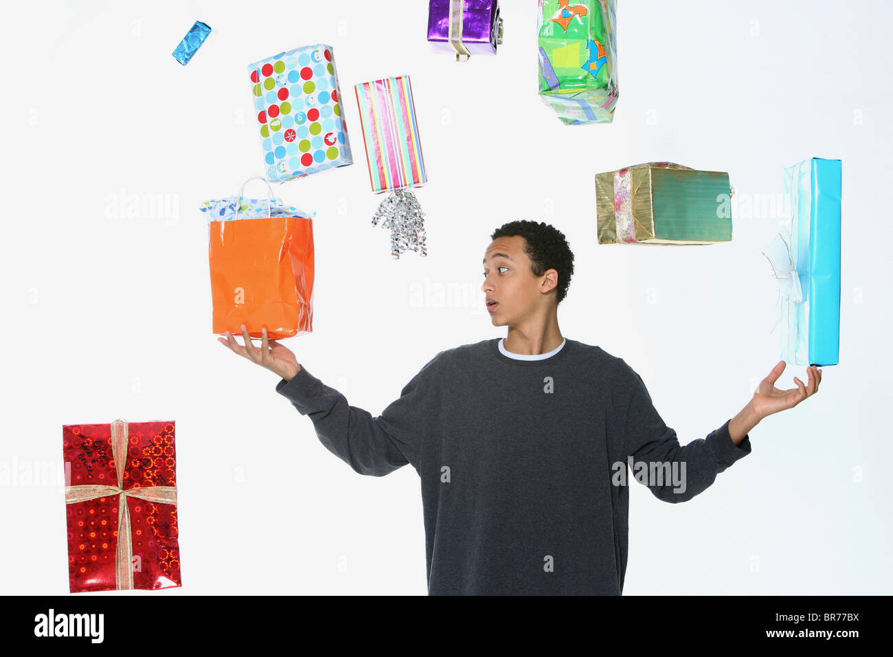 Teen boy juggling hi-res stock photography and images - Alamy