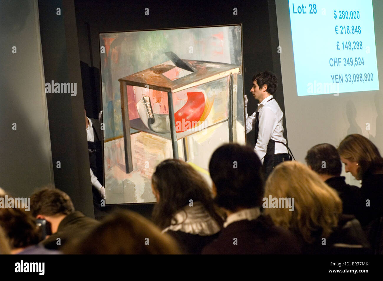 Fall 2006 Contemporary Art Auction Phillips NYC Stock Photo - Alamy