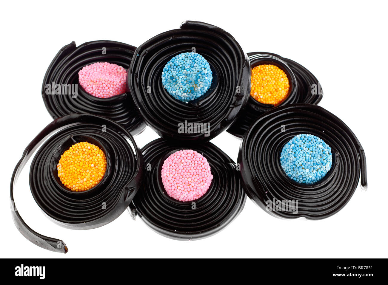 Liquorice catherine wheels hi-res stock photography and images - Alamy