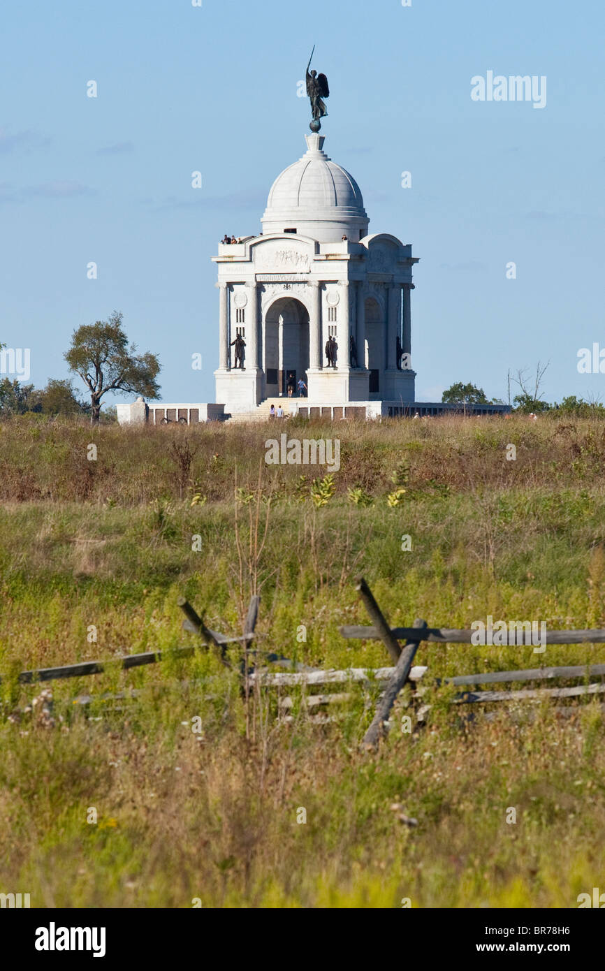 Pennsylvania monument, Cemetery Ridge, Civil War Battlefield ...