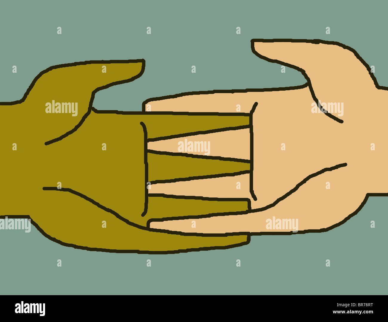 Two hands connecting Stock Photo - Alamy