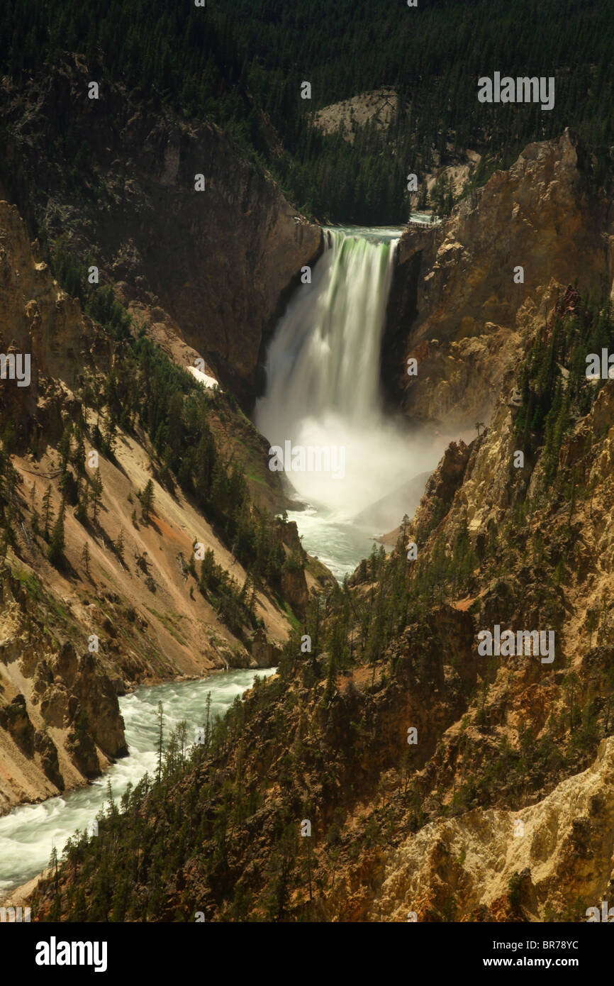 Yellowstone falls canyon national hi-res stock photography and images ...