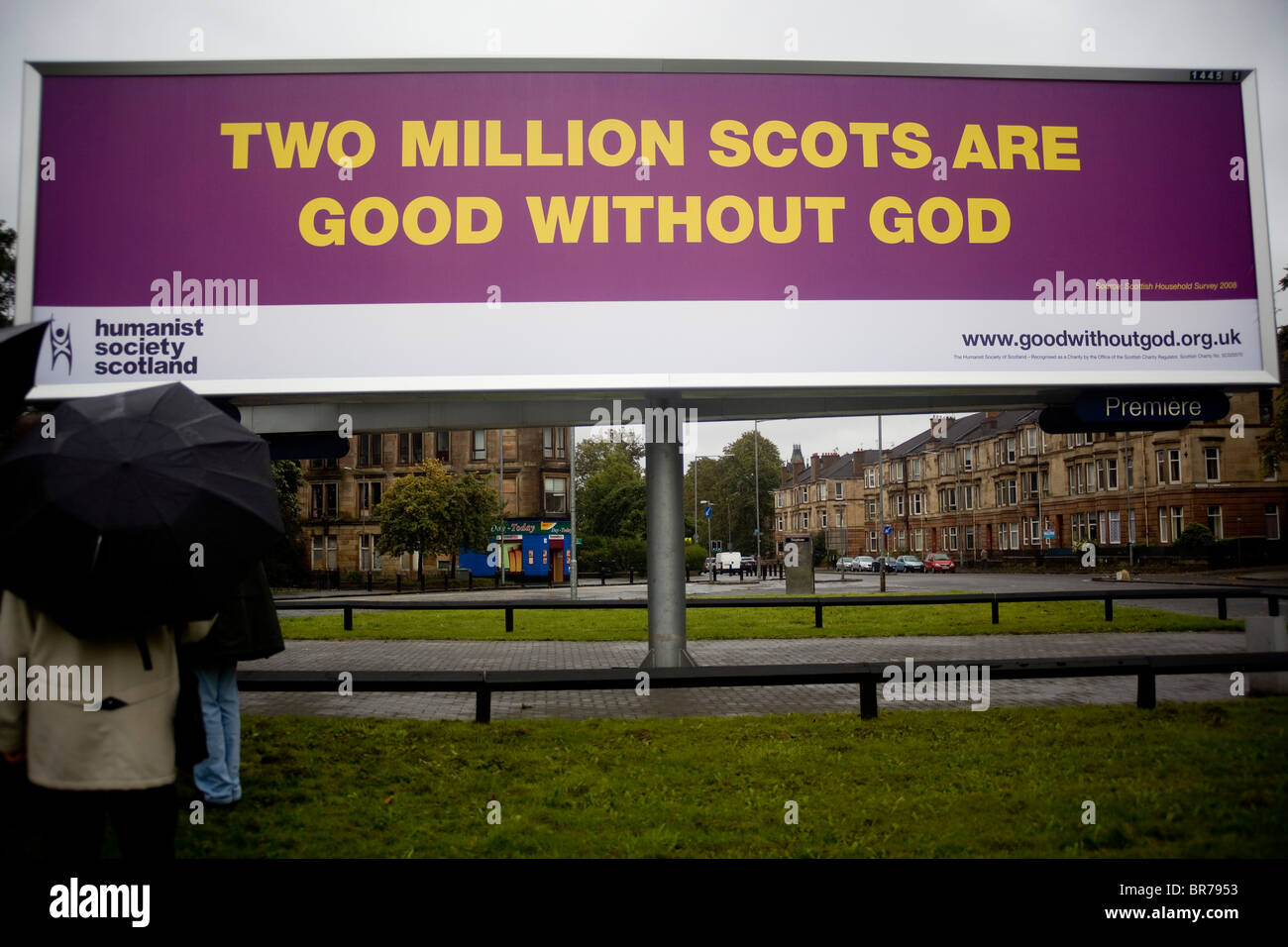 A billboard advertising the Humanist Society of Scotland's 'Good ...