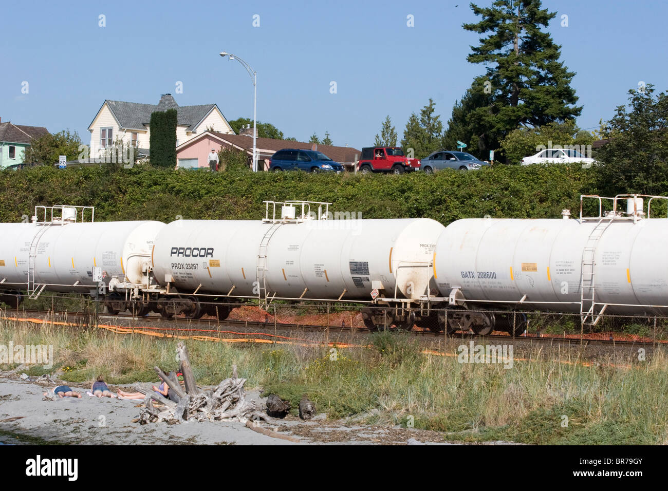 White rail tank car hi-res stock photography and images - Alamy