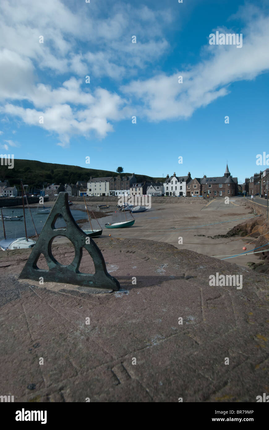 Sundial at Stonehaven Harbour Aberdeenshire Scotland UK Stock Photo - Alamy