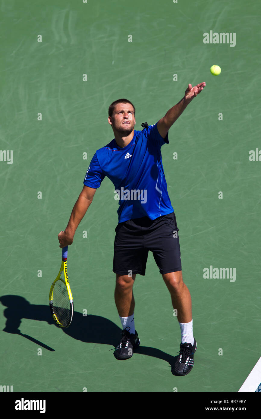 Mikhail Youzhny (RUS) competing at the 2010 US Open Tennis Stock Photo ...