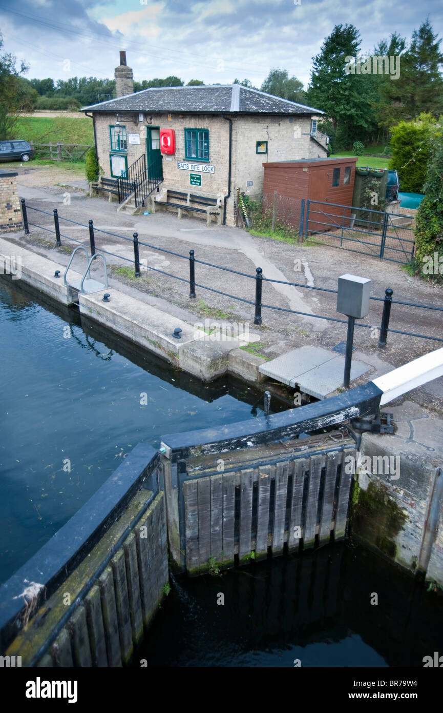 Baits Bite Lock, River Cam, Cambridge Stock Photo - Alamy