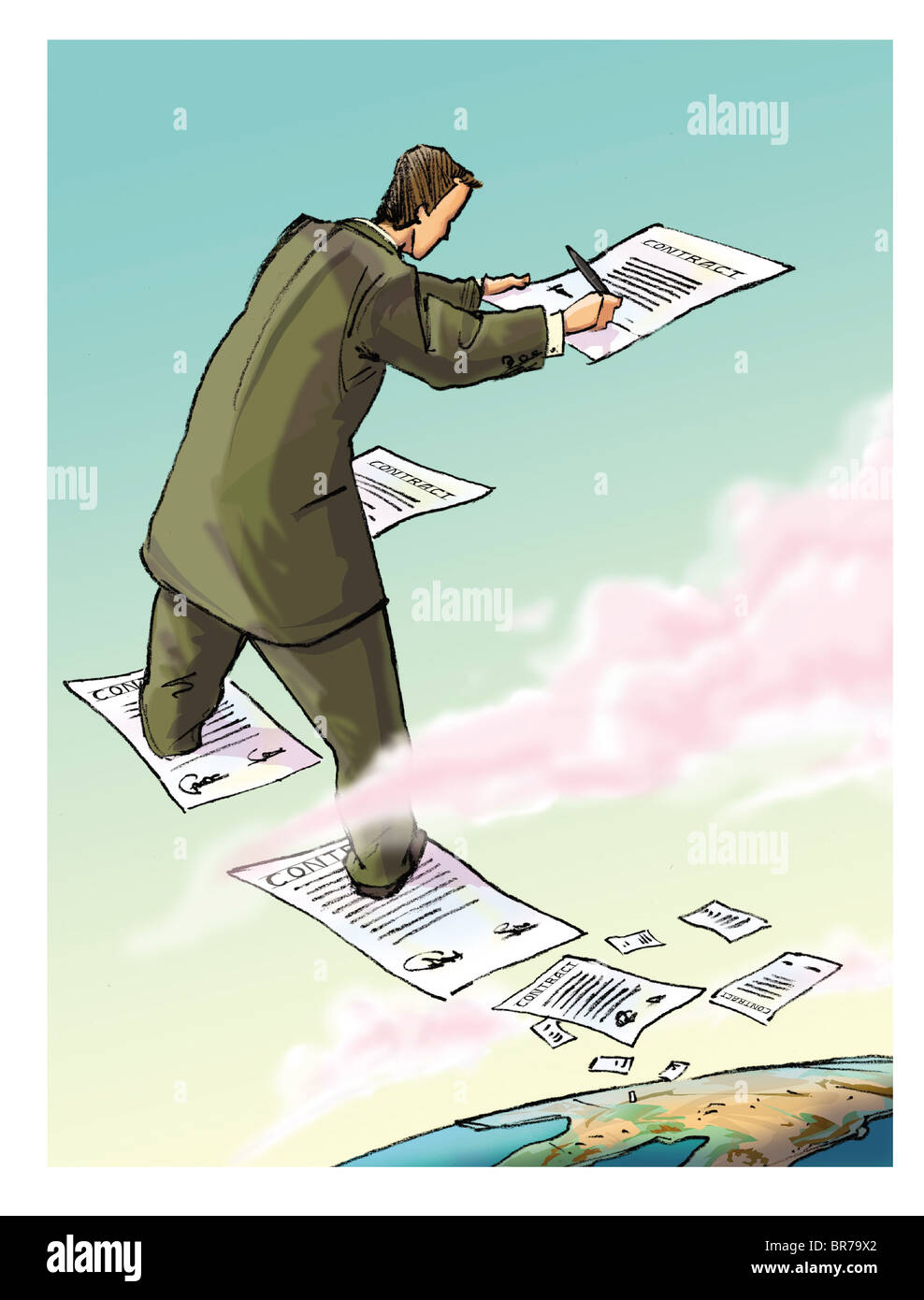 Signing Contract Cartoon High Resolution Stock Photography and Images ...