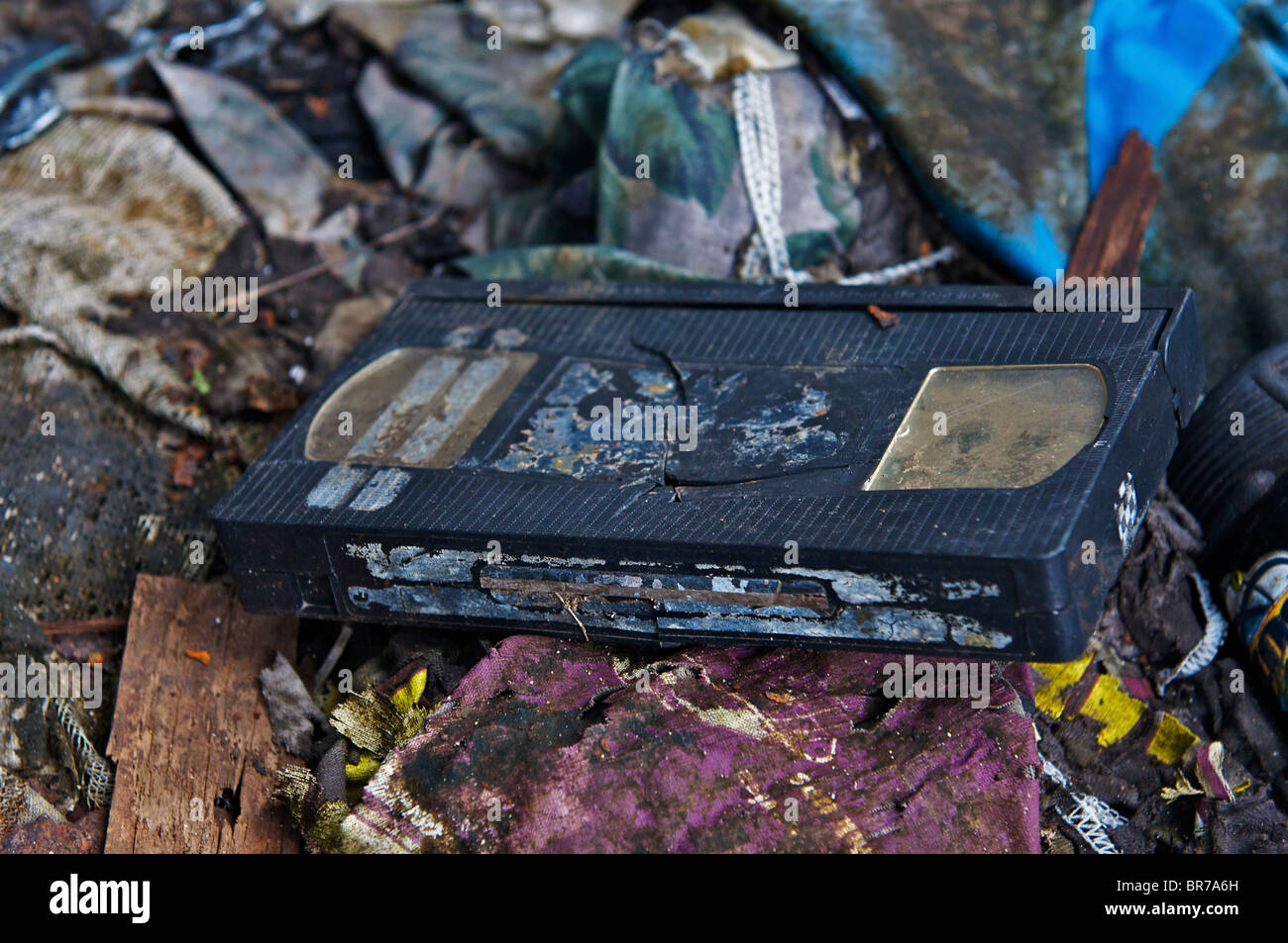 Broken Video Tape Stock Photo - Alamy