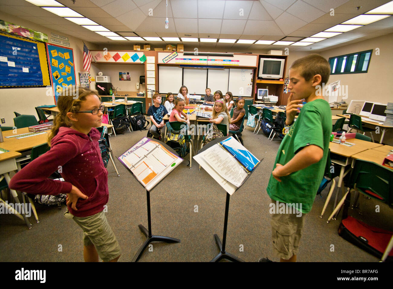 Middle School Student Taking Notes
