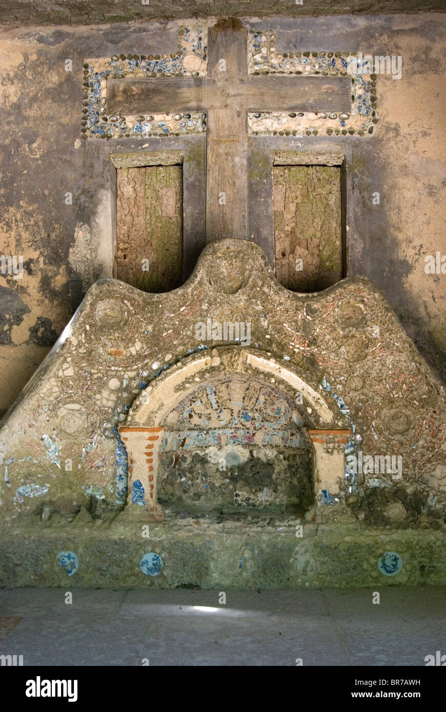 Convento dos Capuchos monastery in Sintra, Portugal. Seashell-made ...
