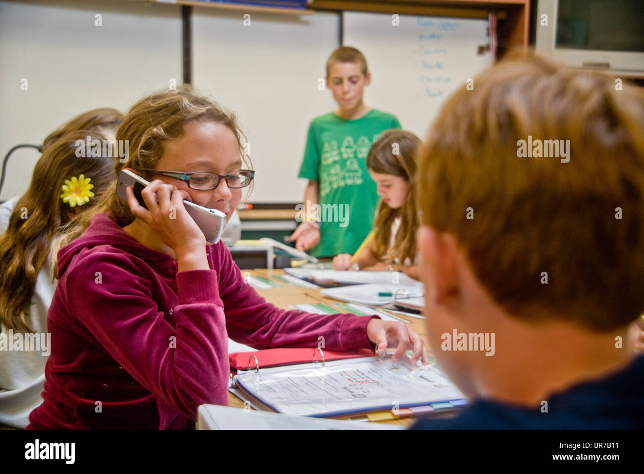 Student talks to classroom hi-res stock photography and images - Alamy