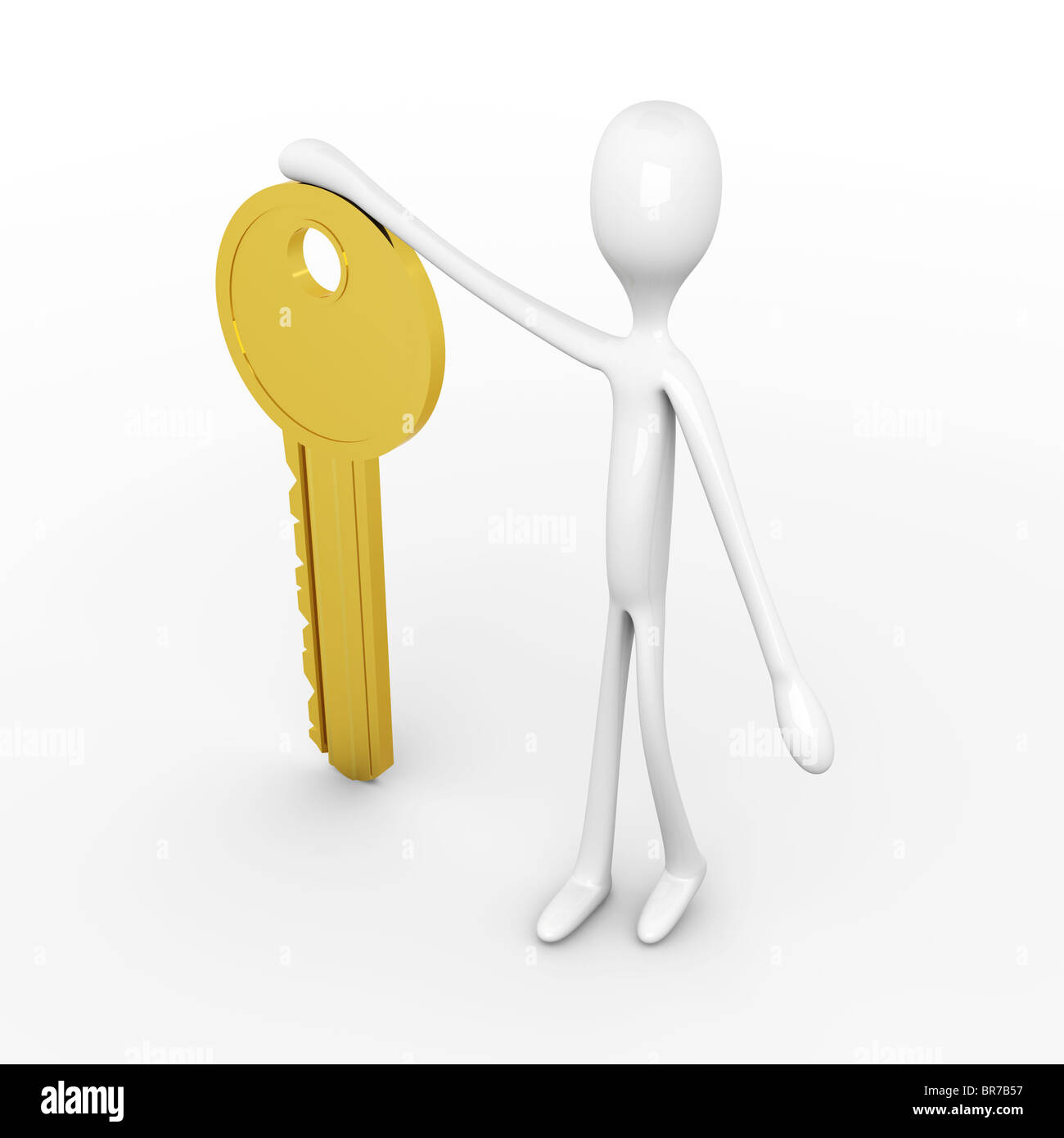 Cartoon security guy key hi-res stock photography and images - Alamy