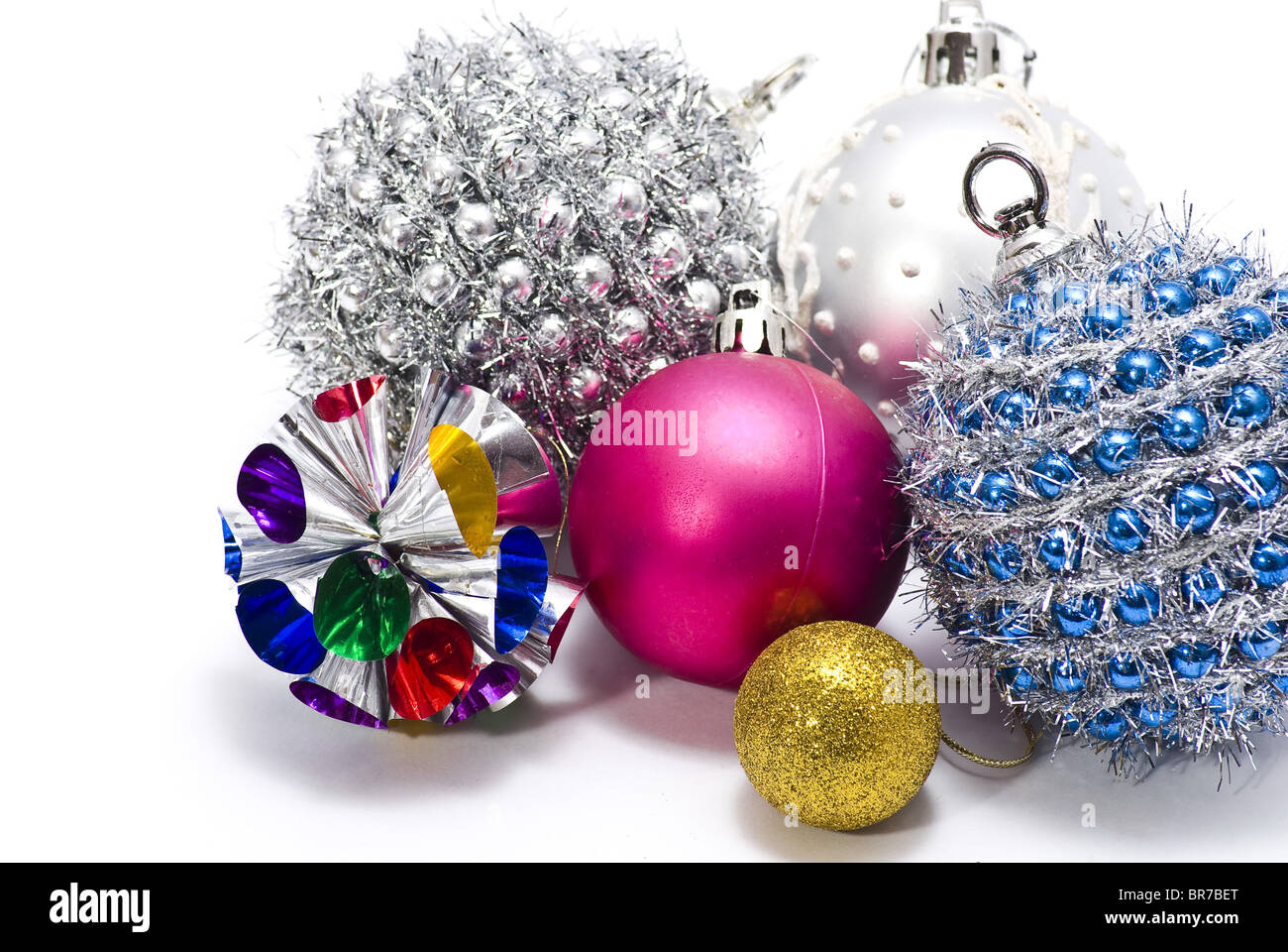 Christmas balls tree decoration Cut Out Stock Images & Pictures - Alamy