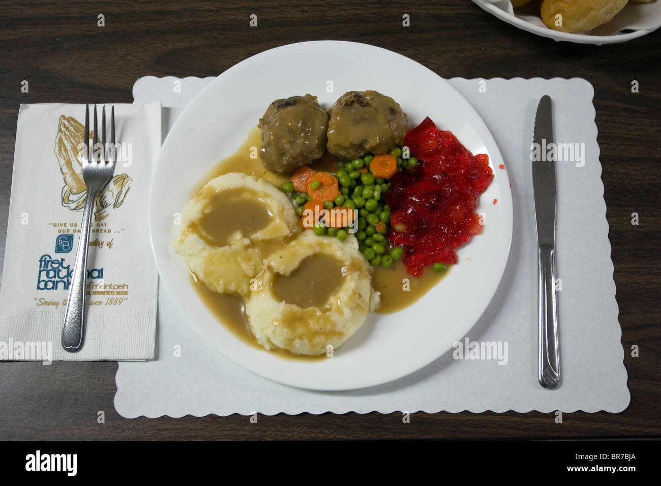 Church dinner plate Stock Photo - Alamy