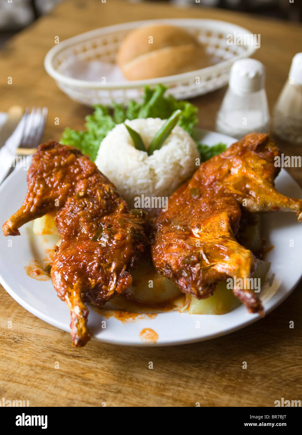 Roast Cuy or Guinea Pig served in a restaurant in Lima Peru - An ...
