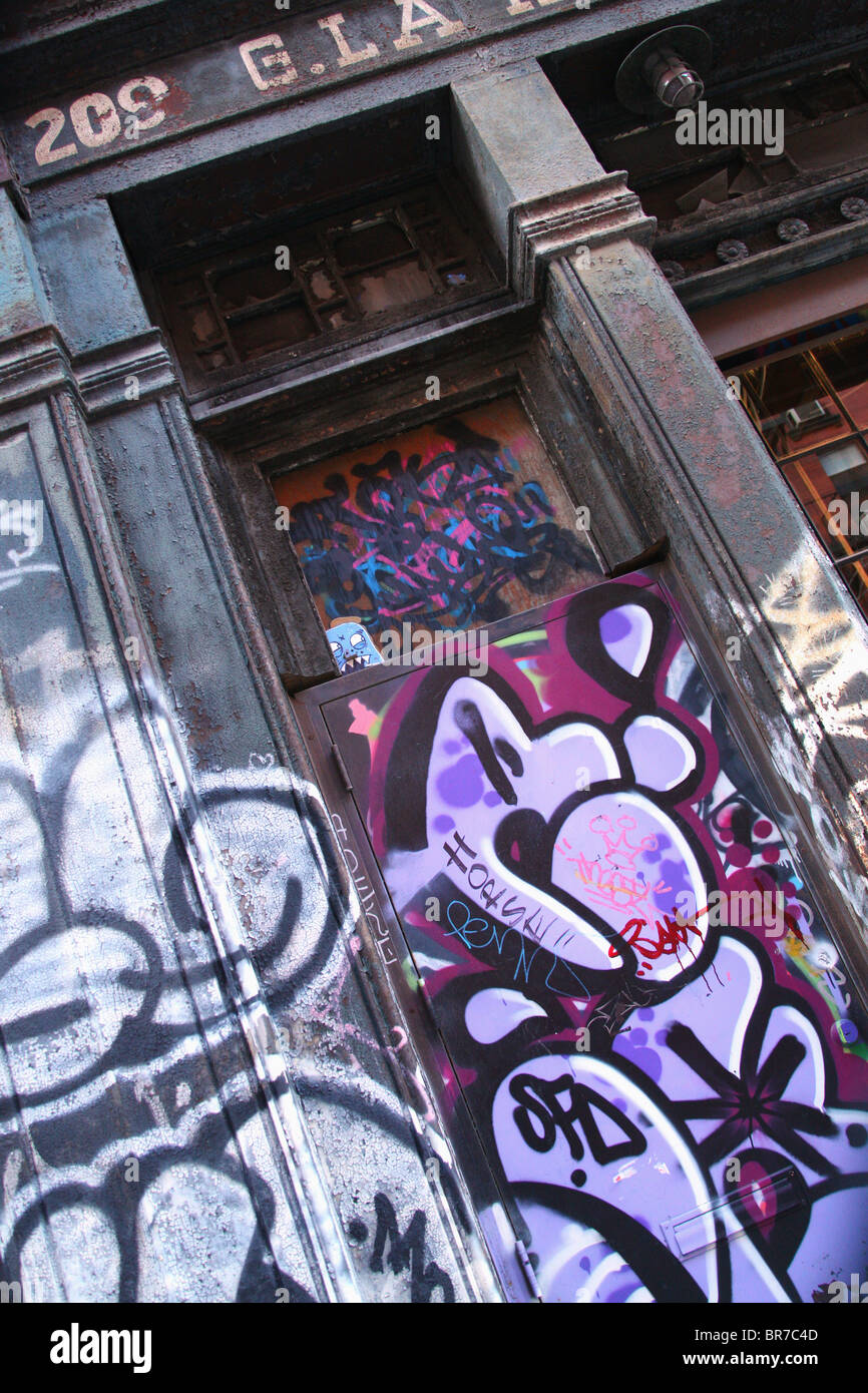 Graffiti on no entry street hi-res stock photography and images - Alamy